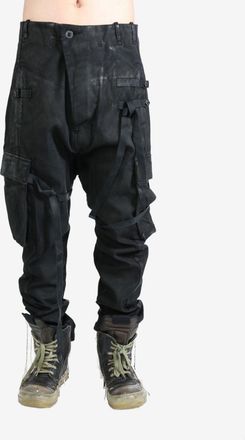 Boris Bidian Saberi cargo trousers - Schwarz