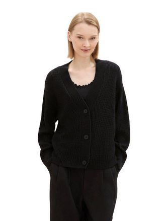 Tom Tailor Cardigan mit Strickstruktur und Knopfleiste