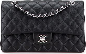 Chanel Hobo Bags - Medium Classic Caviar Double Flap - Gr. unisize - in Schwarz - f&uuml;r Damen