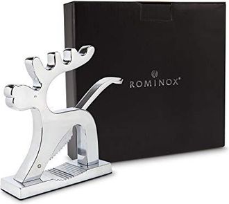 ROMINOX Geschenkartikel Nussknacker // Rentier - Motivnussknacker, Hochwertiger Rentier-Nussknacker mit Feder im Hebel; Maße: ca. 17 x 4 x 16 cm