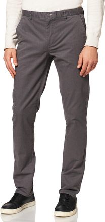 GANT Herren D1. MOLSEY Houndstooth Chinos Freizeithose, Antracite, 30W / 32L