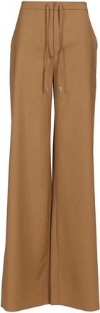 Max Mara Femme, Pantalons, Brun, Taille: 42 FR Pantalon de jogging en toile de laine