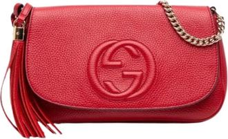 Gucci Sac bandouli&egrave;re Pre-owned - Femme - Pre-owned - Rouge - Taille: ONE Size