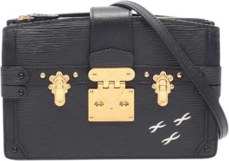 Louis Vuitton Sac bandouli&egrave;re Pre-owned Trunk Clutch en cuir Epi - Femme - Pre-owned - Noir - Taille: ONE Size