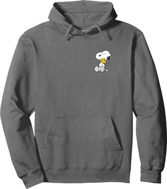 Peanuts Front/Backside: Snoopy Woodstock Pullover Hoodie