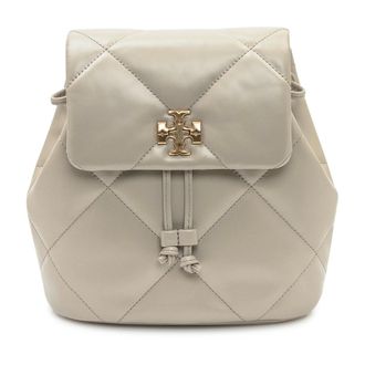 Tory Burch Femme, Sacs, Beige, Taille: ONE Size Mini Sac &agrave; Dos Kira Matelass&eacute; Losanges
