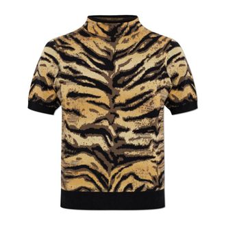 Kenzo Kurzarm-Pullover - - Knitwear - Damen - Braun - L