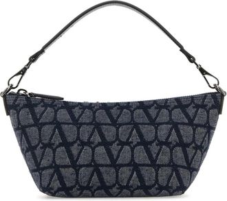 Valentino Garavani Homme, Sacs, Bleu, Taille: ONE Size Toile Iconographe Handbag