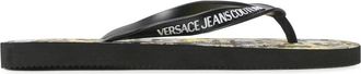 Versace Jeans Couture Schwarze Flip-Flops Stilvolles Modell - - Shoes - Herren - Schwarzk - 35 EU