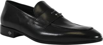 John Richmond Homme, Chaussures, Noir, Taille: 42 1/2 EU Mocassin &eacute;l&eacute;gant au design intemporel