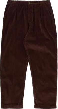Universal Works Cordhose mit Bundfalten - Braun