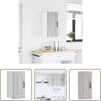 vidaXL Rangement cuisine - Armoire murale de cuisine Kalmar sonoma gris bois ding&eacute;nierie