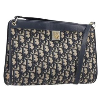 Dior Pre-owned Toile sacs-dior - Femme - Pre-owned - Bleu - Taille: ONE Size