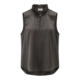 In Front &Auml;rmellose Oberteile - - Tops - Damen - Braun - L
