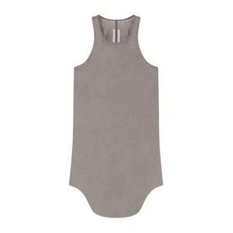 Rick Owens Rundhals-Top ohne &Auml;rmel - - Tops - Damen - Grau - M