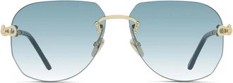 Fred Perry Fg4011Un Sonnenbrille - - Accessories - unisex - Gelb - 60 MM