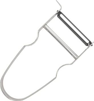 Fackelmann Fackelmann 36122 Gemüserasierer Castor, Schäler, Gemüseschäler, Gemüseschäler, Edelstahl, Grau, 10,8 x 5,2 cm