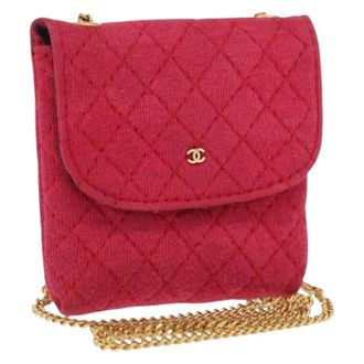 Chanel Pre-owned Vintage Baumwoll-Umh&auml;ngetasche - - Pre-owned - Damen - Rosa - ONE SIZE