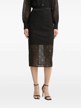 Karl Lagerfeld lace skirt - Schwarz