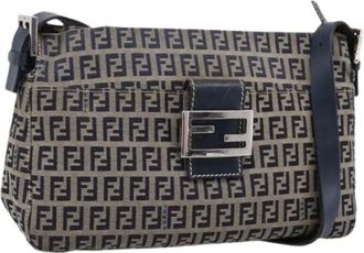 Fendi Pre-owned Vintage Zucchino Shoulder Bag - Femme - Pre-owned - Brun - Taille: ONE Size