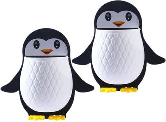 BESPORTBLE jojofuny Wandmontierter Stifthalter und Fernbedienungshalter aus Kunststoff 2 St&uuml;ck Pinguin Design Vielseitige Aufbewahrungsbox f&uuml;r B&uuml;ro und Haushalt