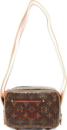 Louis Vuitton 2006 mini Monogram Perfo Trocadero shoulder bag - Braun