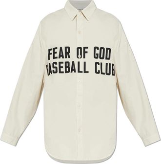 Fear of God Homme, Chemises, Beige, Taille: M Chemise Imprim&eacute;e