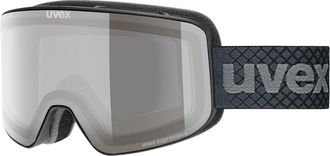 Uvex pyrit - Skibrille für Damen und Herren - Filterkategorie 0 - vergrößertes, beschlagfreies Sichtfeld - schwarz matt dl/klar S0 - one size