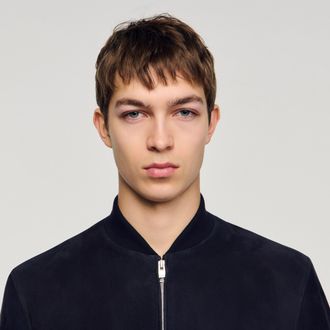 Sandro Blouson zipp&eacute; en su&egrave;de