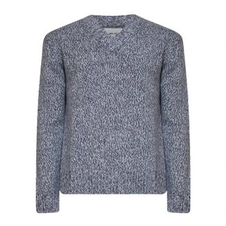 Nn.07 Flint V-Neck Pullover - - Knitwear - Herren - Grau - XL