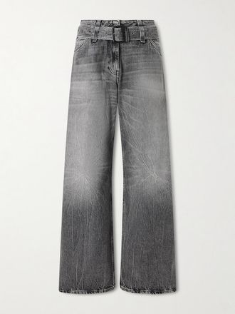 Acne Studios Page Jeans Mit Weitem Bein Und Gürtel - Schwarz