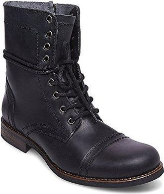 Steve Madden Homme Troopah-c Rangers, Cuir Noir, 43 EU