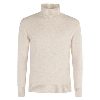 KANGRA Mandel Hoher Hals Langarm Pullover - - Knitwear - Herren - Beige - 2XL