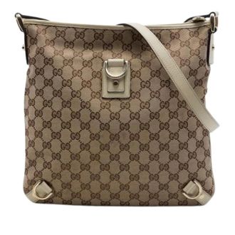Gucci Sac bandouli&egrave;re en toile Pre-owned - Femme - Pre-owned - Brun - Taille: ONE Size