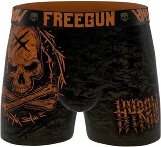 Freegun Boxer Homme Microfibre Rock & Tattoo HYRAW (XL, Bar)