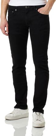 Hackett Herren Black Denim Jeans, Schwarz, 40W/30L