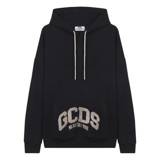 GCDS Logo-Patch Hoodie - - Sweatshirts & Hoodies - Herren - Schwarzk - XL
