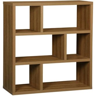 Sweeek Sweeek - Asymmetrisches Bibliotheksregal 3 Ebenen 6 F&auml;cher
