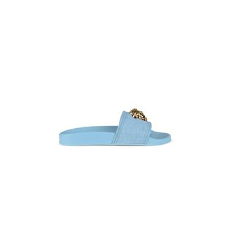 Versace Palazzo Rubber Tongs - Femme - Chaussures - Bleu - Taille: 35 EU
