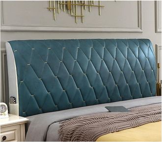 Generic Stoff-Kopfteilbezug aus Technologiematerial, weicher Ganzk&ouml;rper-Kopfteilbezug for Doppel-/Queen-/Kingsize-Betten mit St&uuml;tzkissen(Green,120x65cm)