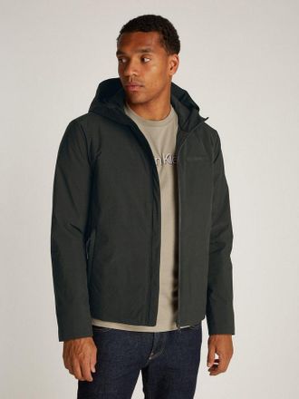 Calvin Klein Outdoorjacke TECHNICAL NON-QUILT JACKET HOOD mit Logoprint