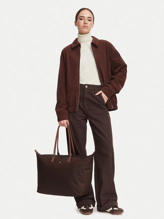 Tommy Hilfiger Handtasche Tommy Hilfiger Popette Maxi Tote AW0AW17996 Braun