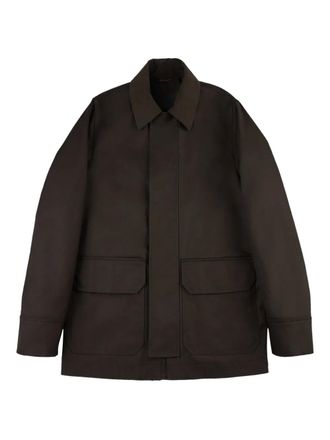 Montedoro Red veste boutonnée à col contrastant - Marron