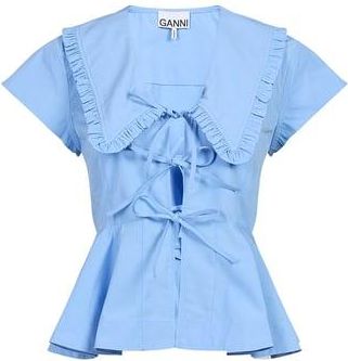 Ganni Blouse &agrave; volants en coton
