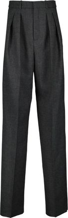 Saint Laurent Wide Leg Pants - - Trousers - Damen - Grau - M