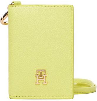 Tommy Hilfiger Kreditkartenetui Th Icon Cc Holder W/Strap AW0AW18480 Gr&uuml;n