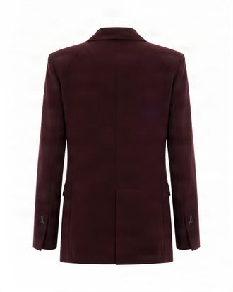 Patrizia Pepe Single-Breasted Peak Lapel Blazer - Brown