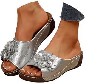 Generic Sandales orthop&eacute;diques confortables pour femme - Sandales d&eacute;t&eacute; plates 2026 - Soutien de la vo&ucirc;te plantaire - Tongs &agrave; bout ouvert - Sandales de marche 