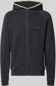 HUGO BOSS Regular Fit Sweatjacke aus Baumwoll-Mix