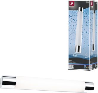 Paulmann 79712 LED Deckenleuchte Spiegelleuchte Orgon incl. 1x7,5 Watt IP44 Deckenlampe Chrom, Weiß Wohnzimmerlampe Metall, Acryl Flurlampe 3000 K